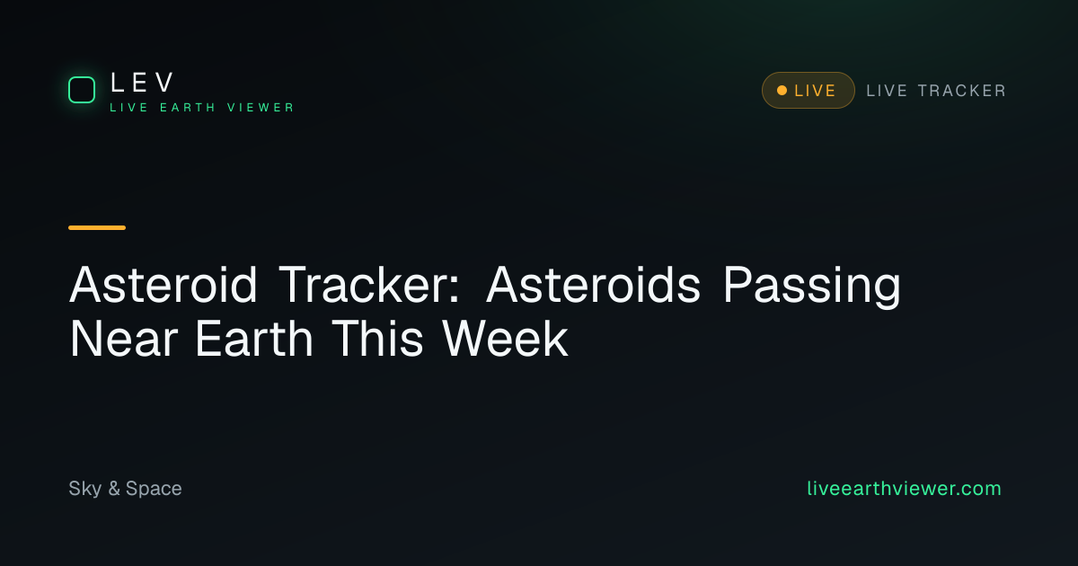 Asteroid Tracker: Asteroids Passing Near Earth This Week | LiveEarthViewer